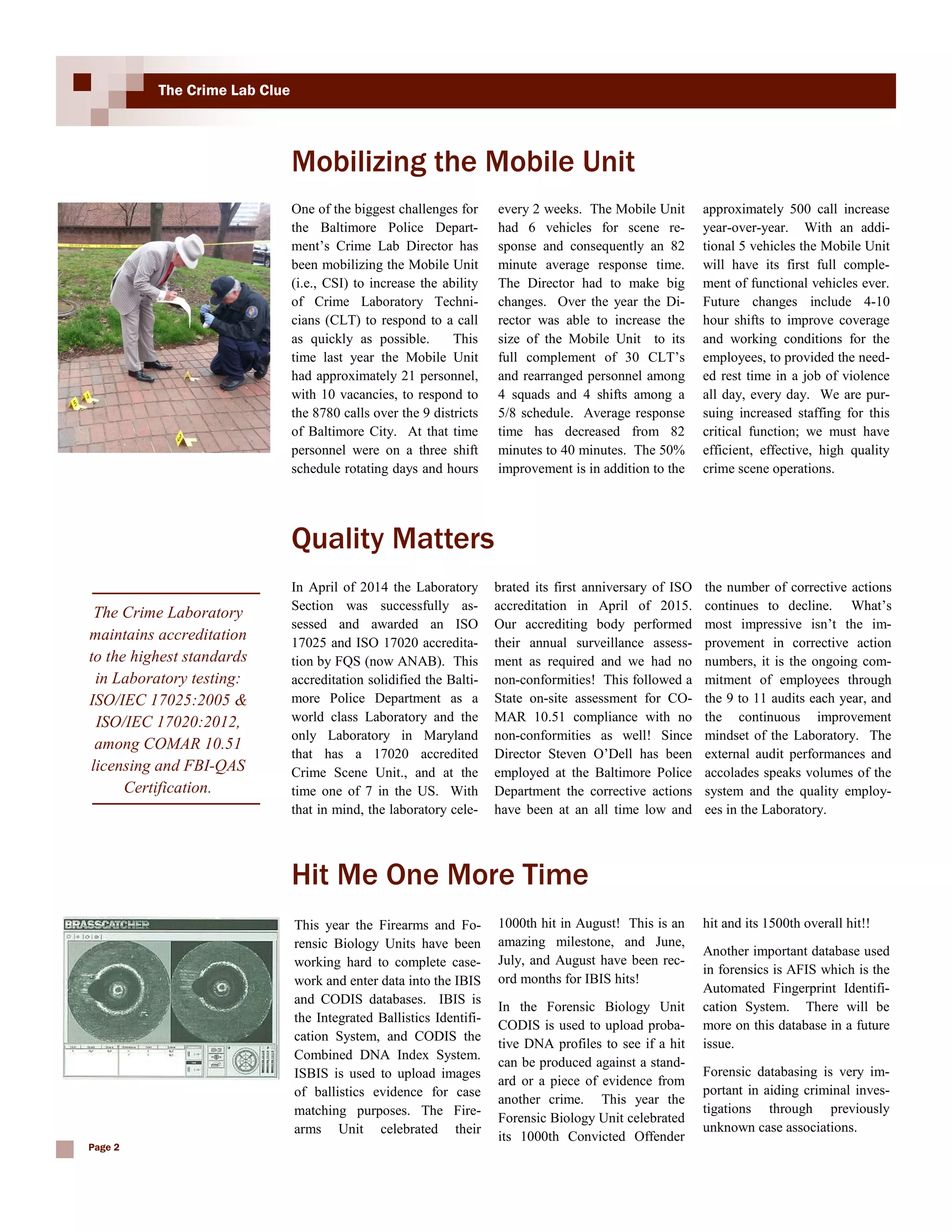 BPDCrimeLab External Newsletter | PDF