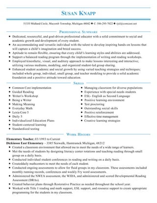 Susan Knapp Resume 1 (1) | PDF