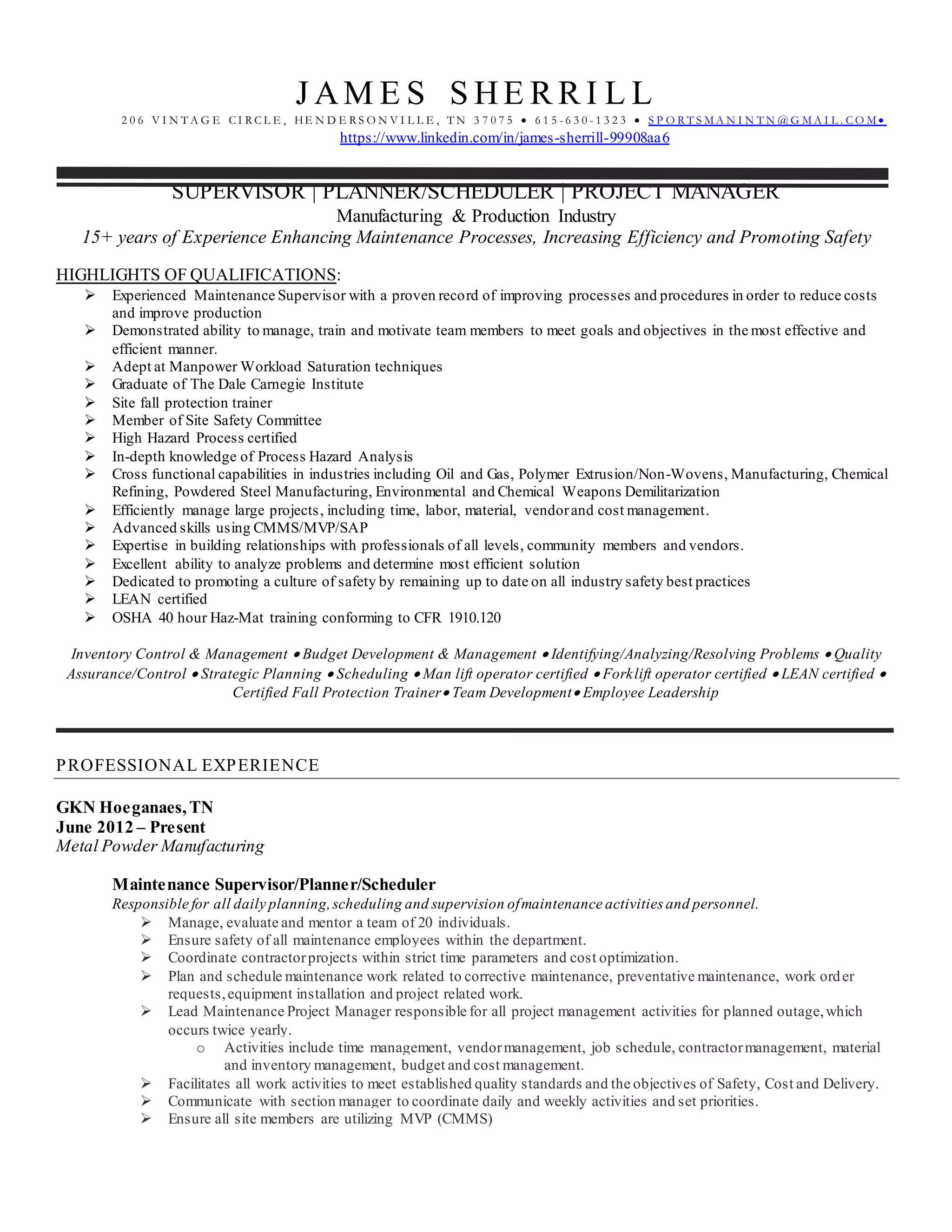 James Resume 2016 (1) | DOCX