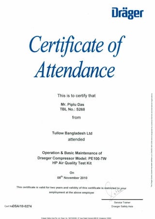 Operation & Basic Maintenance of Compressor | PDF
