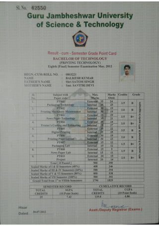 Printing Degree | PDF
