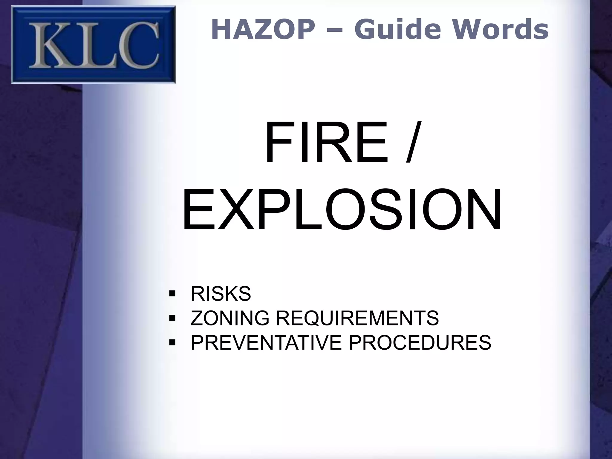 HAZOP – Guide Words | PPTX