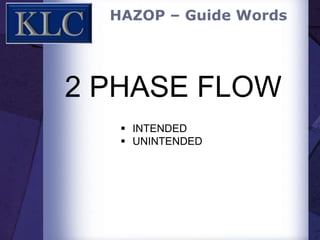 HAZOP – Guide Words | PPTX