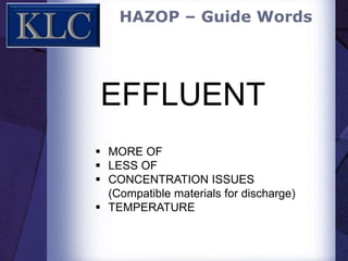 HAZOP – Guide Words | PPTX