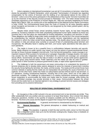 INDIAN ARMED FORCES AND HUMAN RIGHTS IN LOW INTENSITY CONFLICT ...