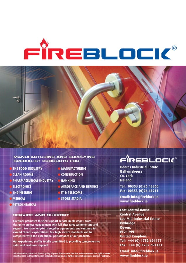 FIREBLOCK Brochure Rev 4 | PDF | Home Security | Home & Garden