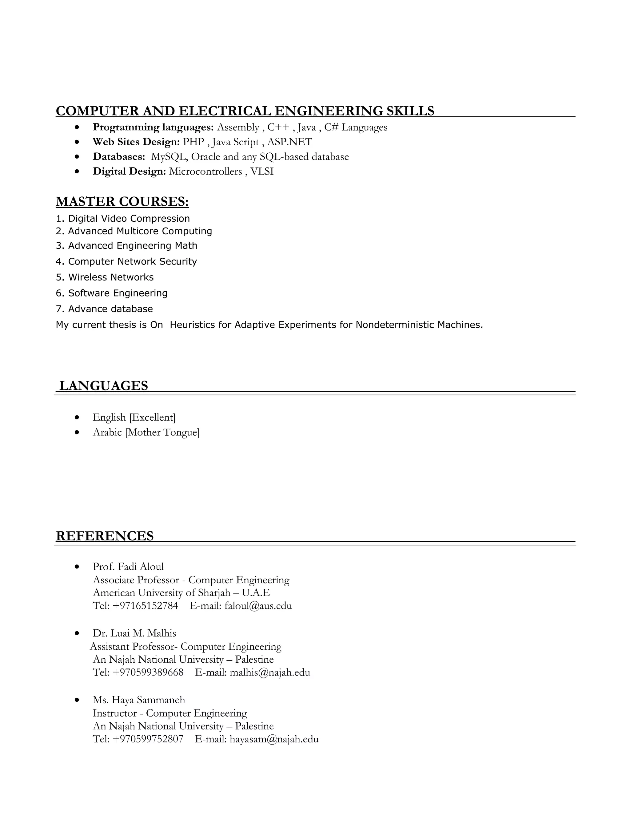 Ayat_Yassin_CV | PDF