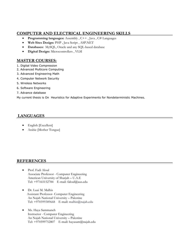 Ayat_Yassin_CV | PDF