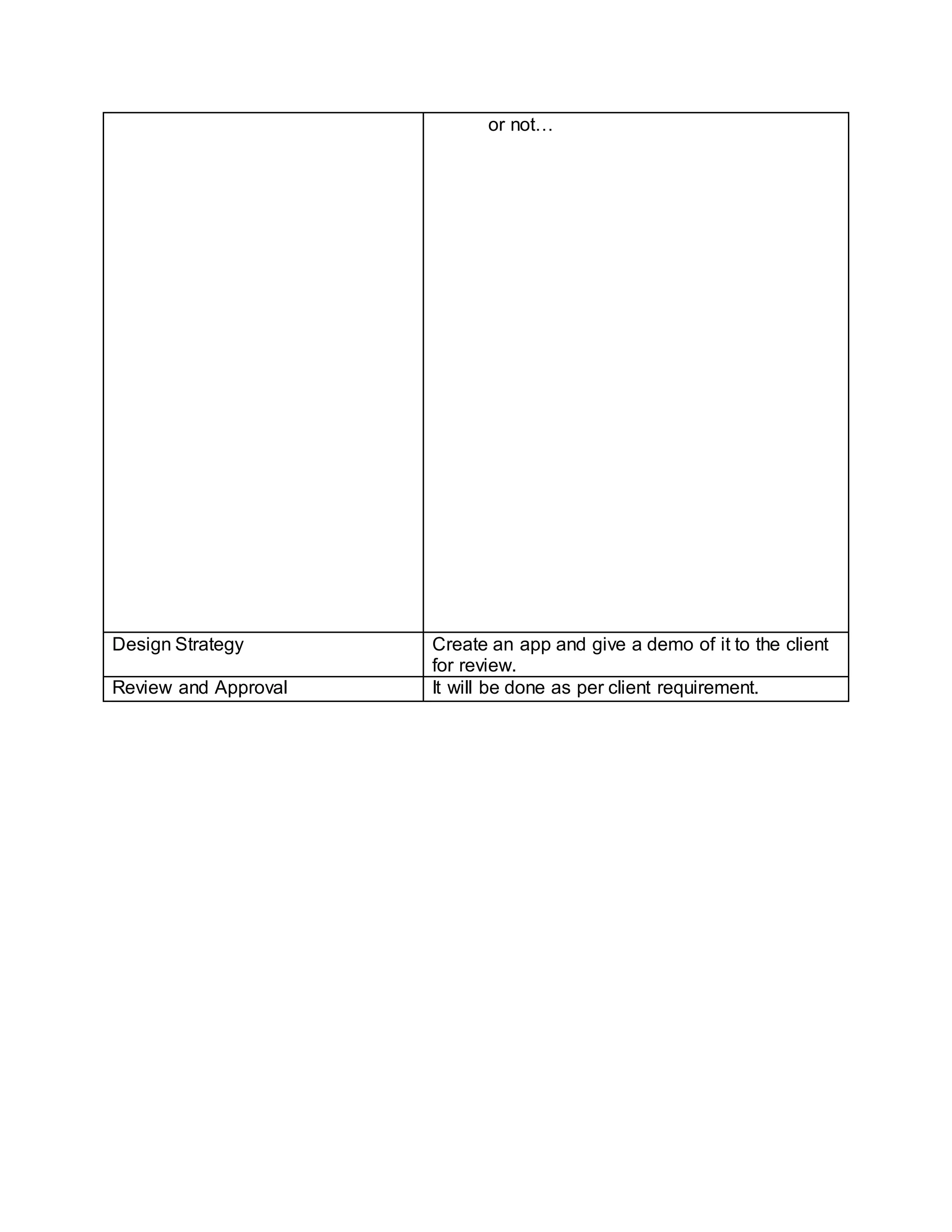 Mobile app design document | DOCX