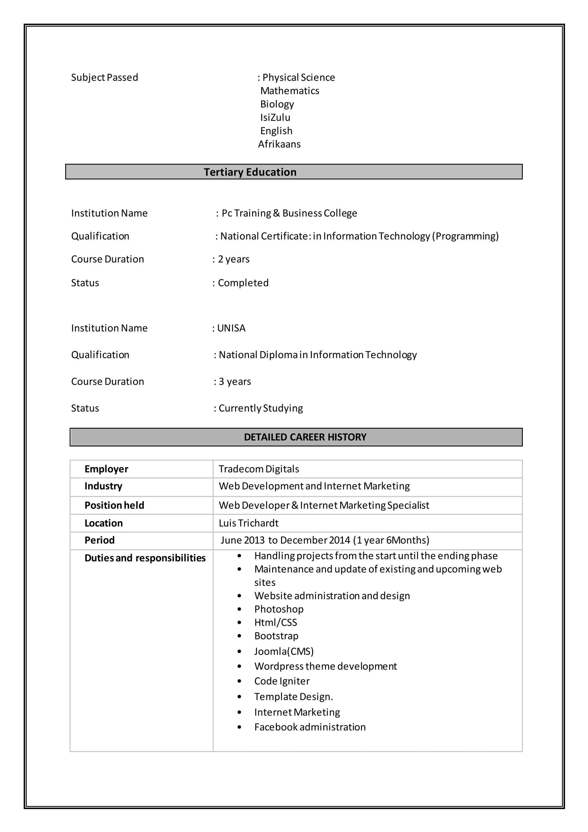 Nkululeko Freedom | PDF