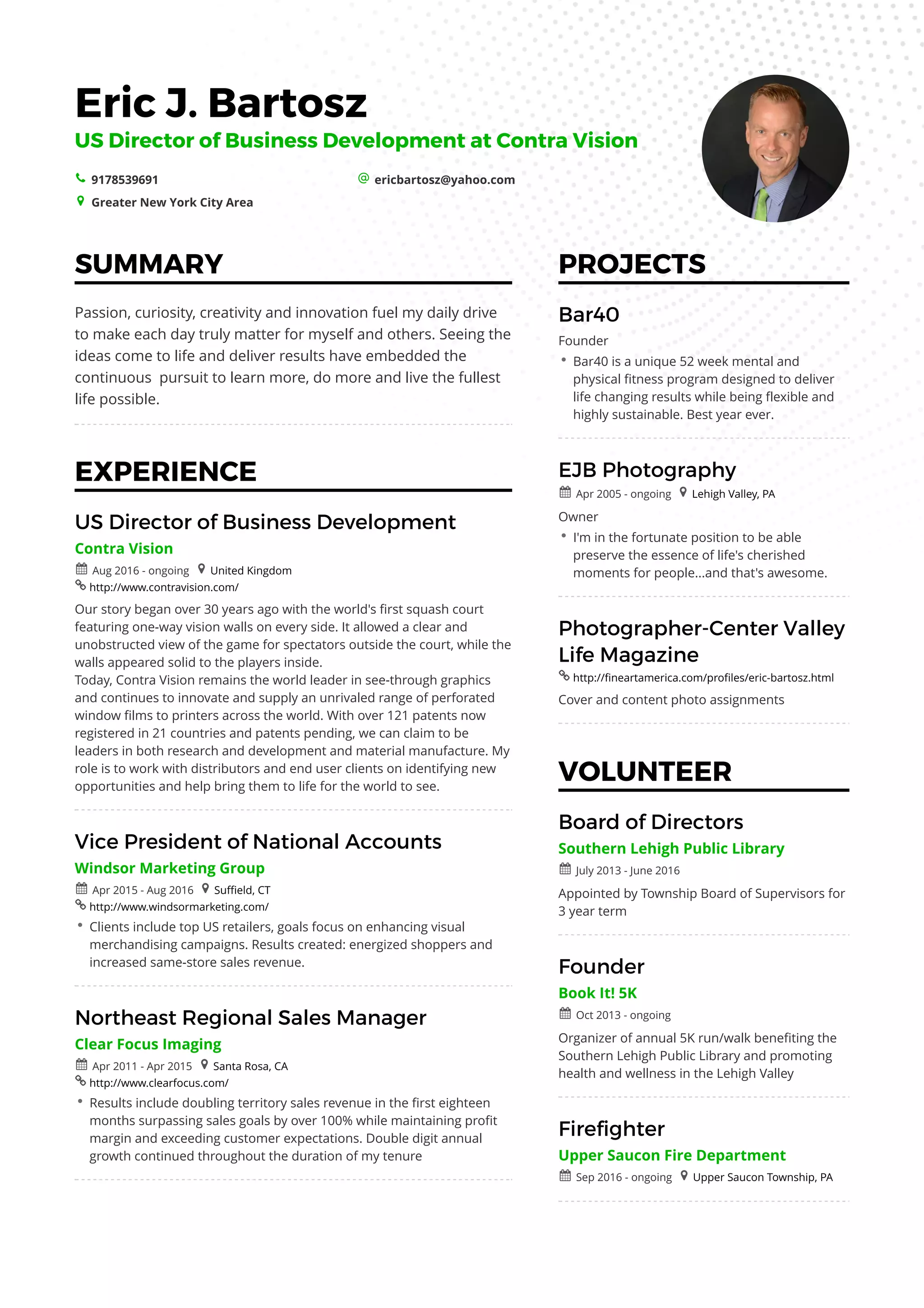 Eric Bartosz profile | PDF