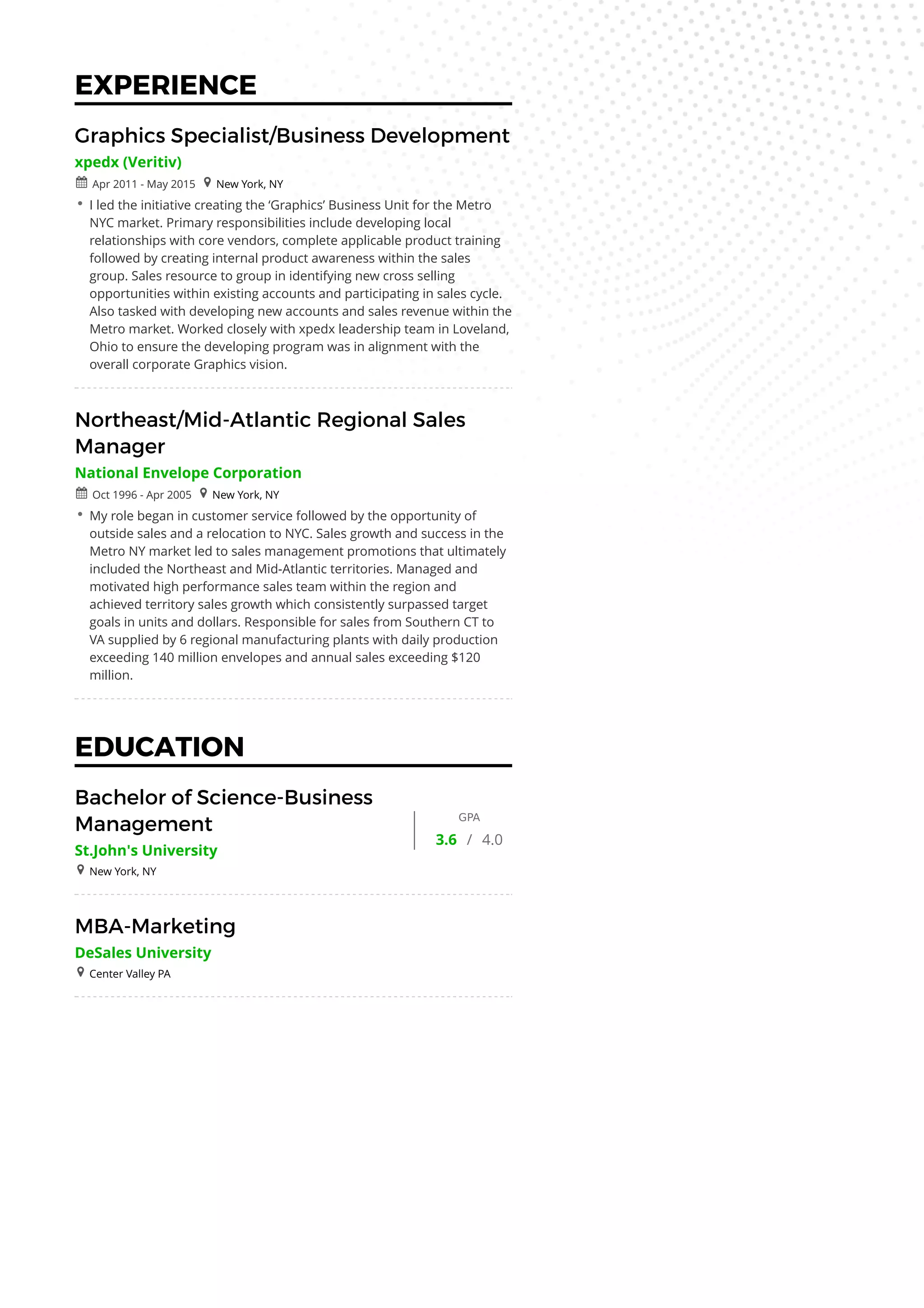 Eric Bartosz profile | PDF