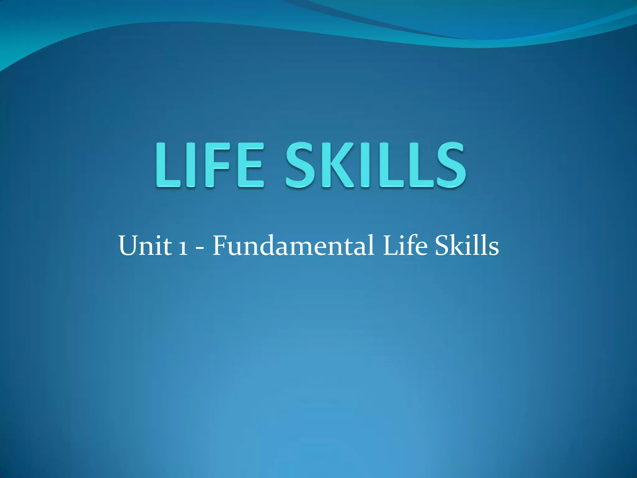 Life Skills | PPT