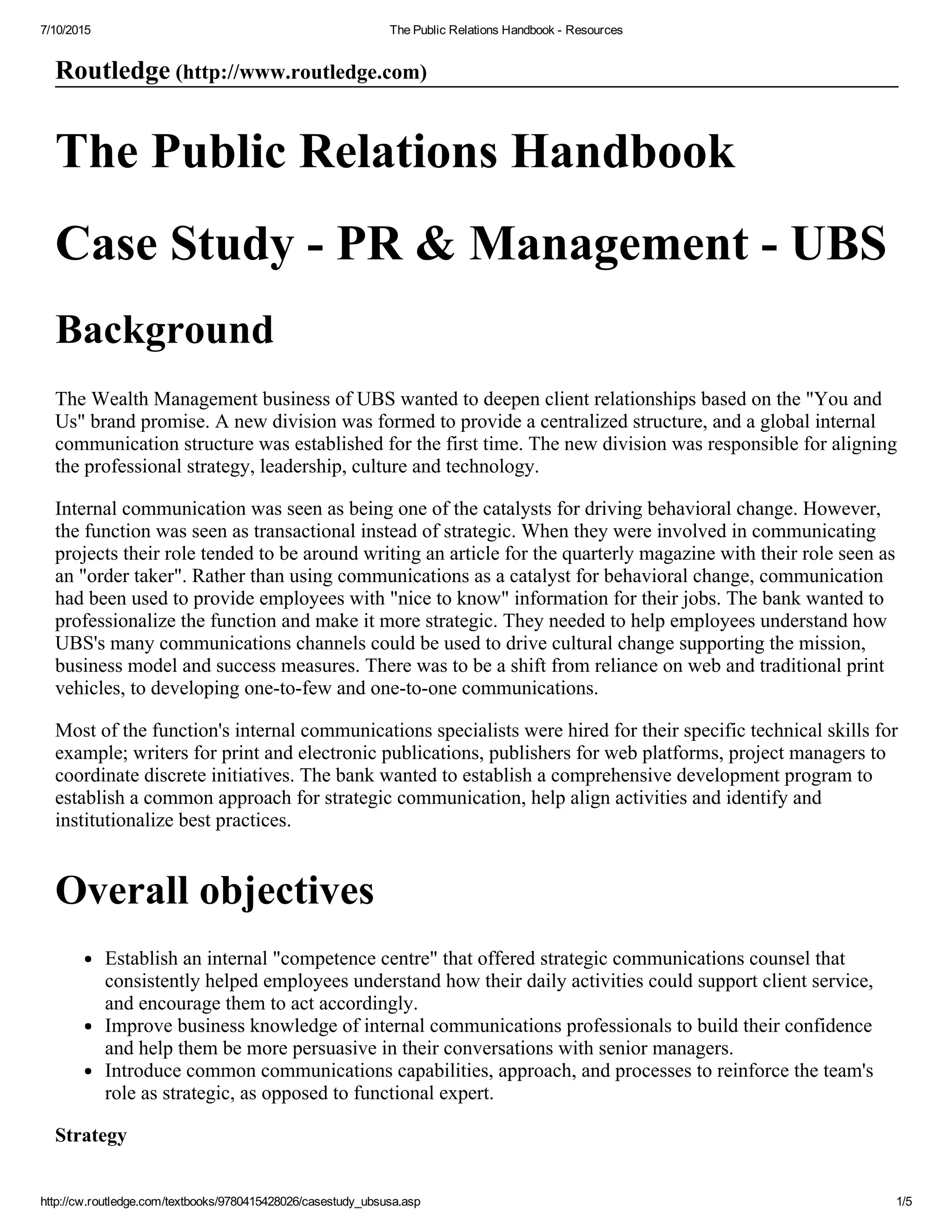 The Public Relations Handbook - Resources | PDF | Business ...