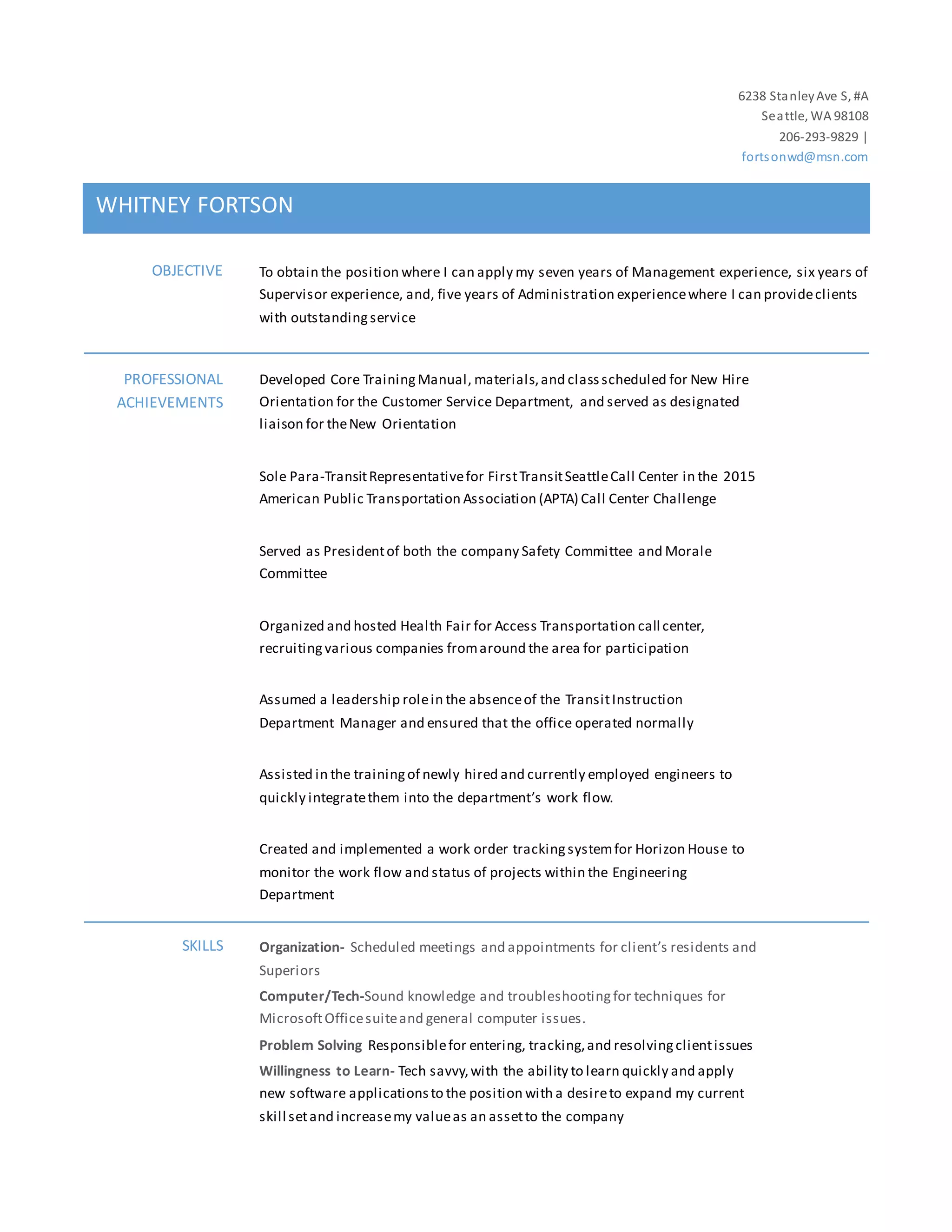 Whitney Fortosn 2016_Resume | DOCX