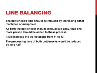 Line Balancing Atlas Autos | PPT