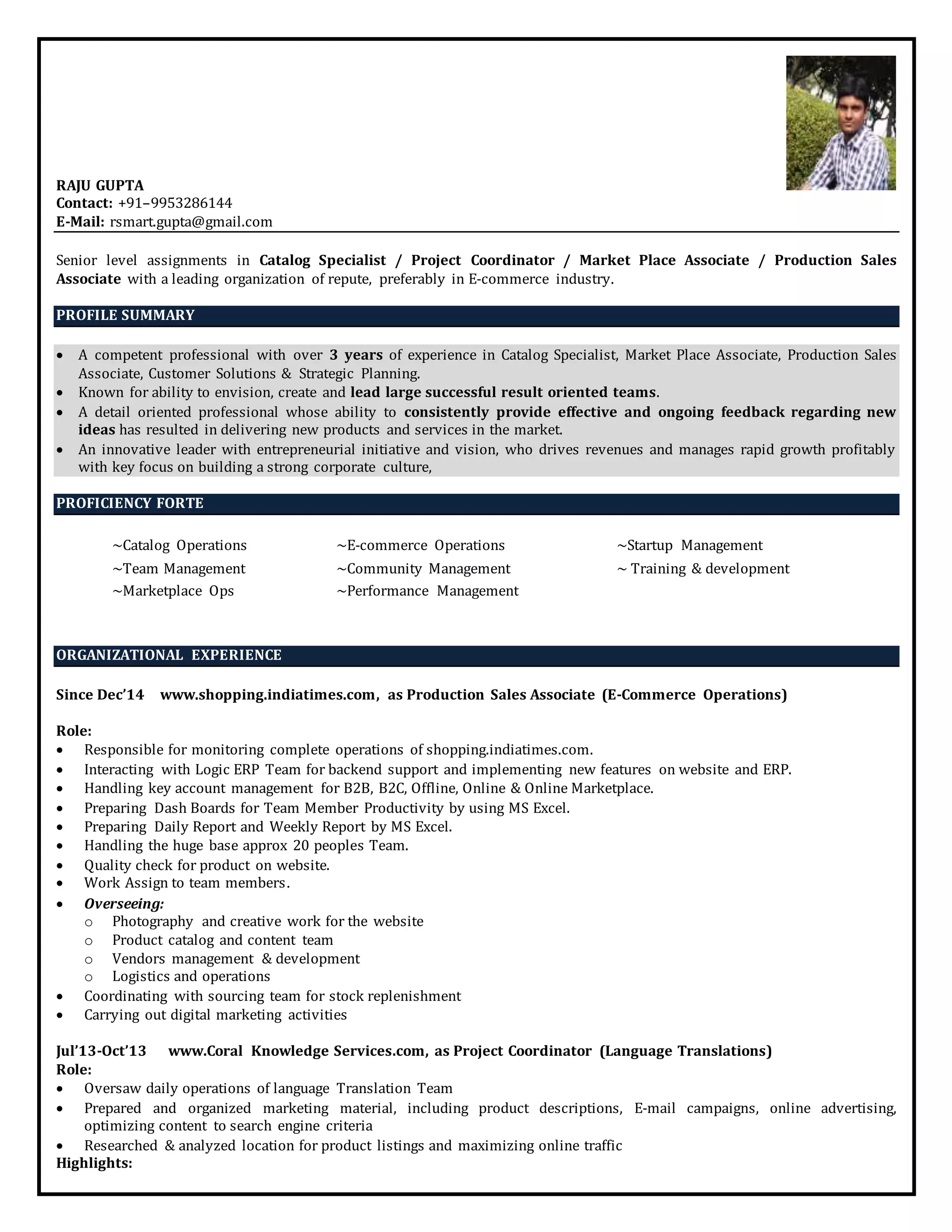 Raju Gupta-Resume | DOCX
