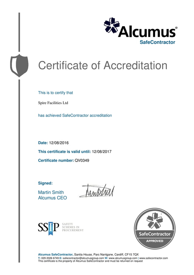 Safecontractor Certificate | PDF