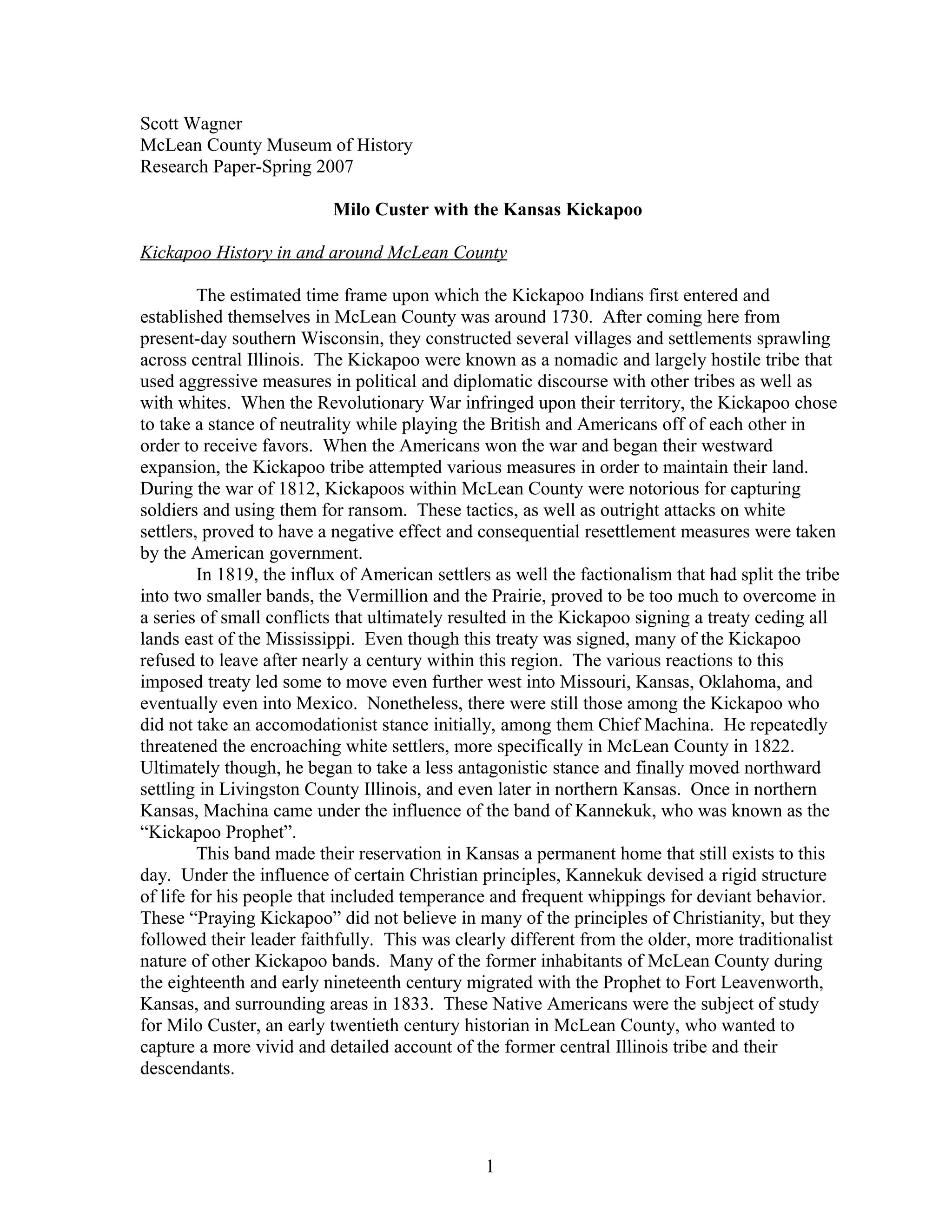 kickapoo digital copy | DOC