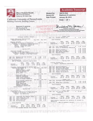 Academic Transcript | PDF