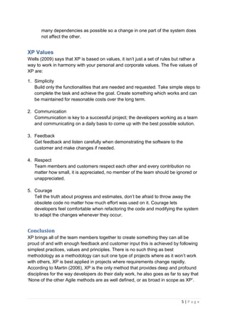 Extreme Programming (XP) as A Popular Agile methodology. | PDF | Web ...