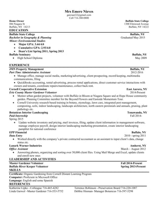 emere resume 2017 | PDF