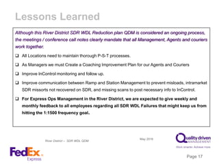 QDM River SDR WDL Reduction Presentation | PPTX