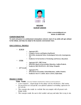 UPDATED RESUME 4 | DOCX | Education industry | Industries