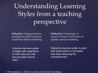 Inductive Learning or uncovering genius in the classroom | PPTX