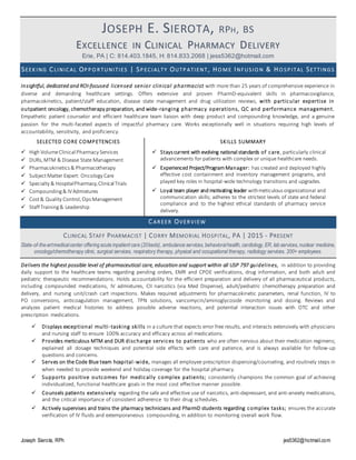 JOSEPH SIEROTA RPH RESUME 2016 V1 | DOCX