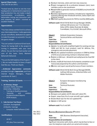 Rajesh Nair - Project_details_resume | PDF