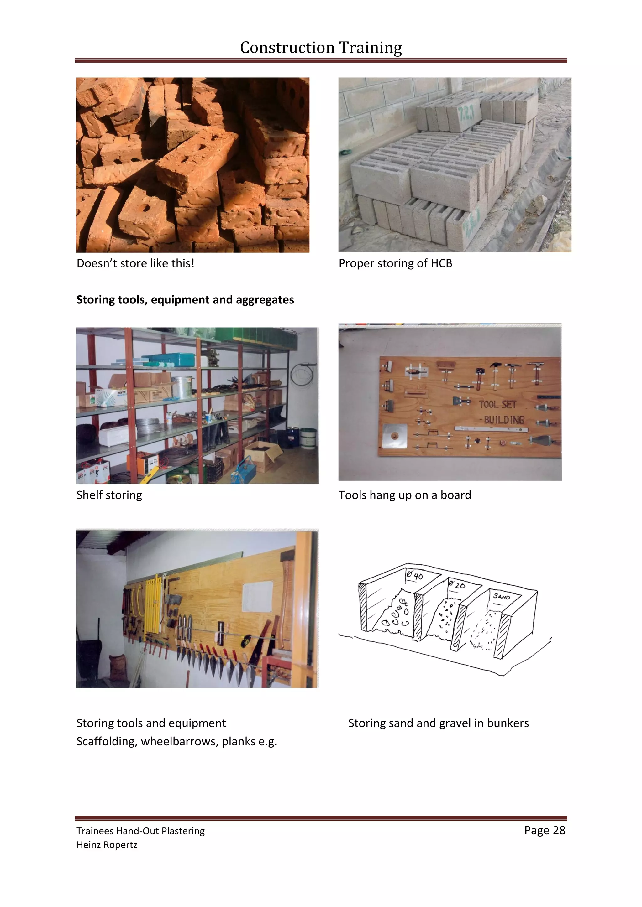 Trainees Hand-Book Plastering | PDF