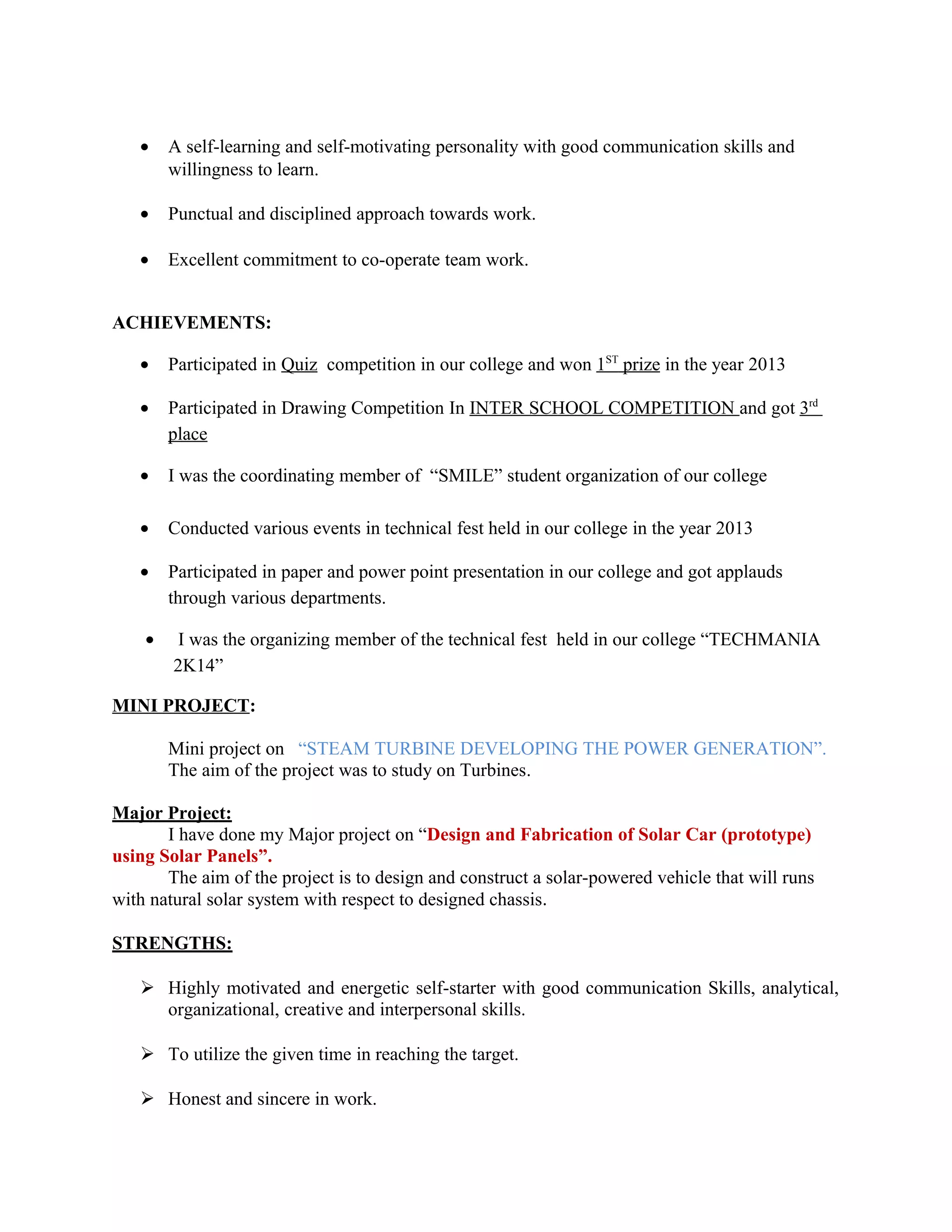 vinod resume perfect | DOC