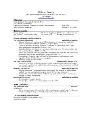 Business Resume | PDF