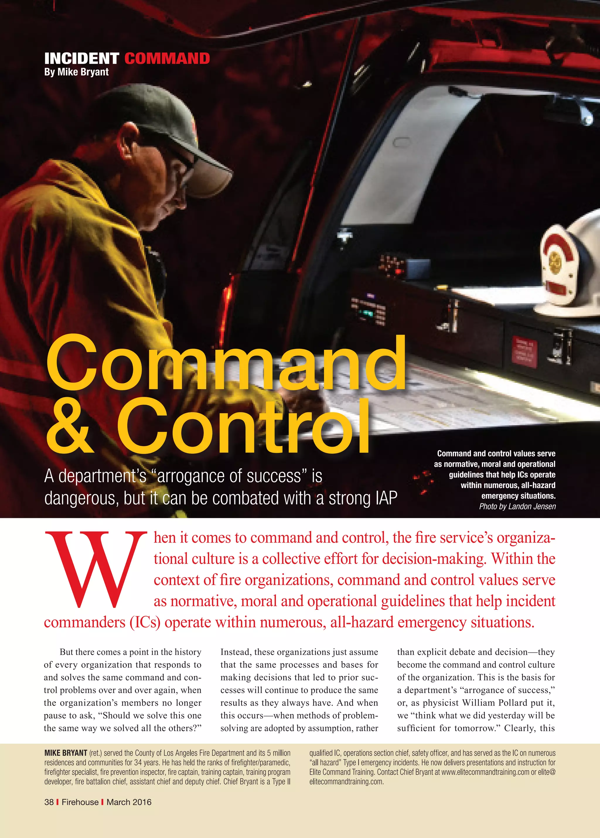 Command Article Firehouse Magazine | PDF