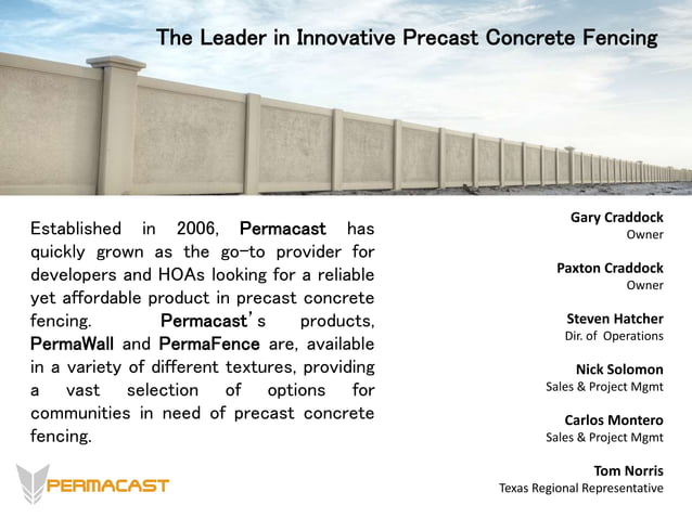 Permacast Wall Systems Overview - July 2016 | PPTX