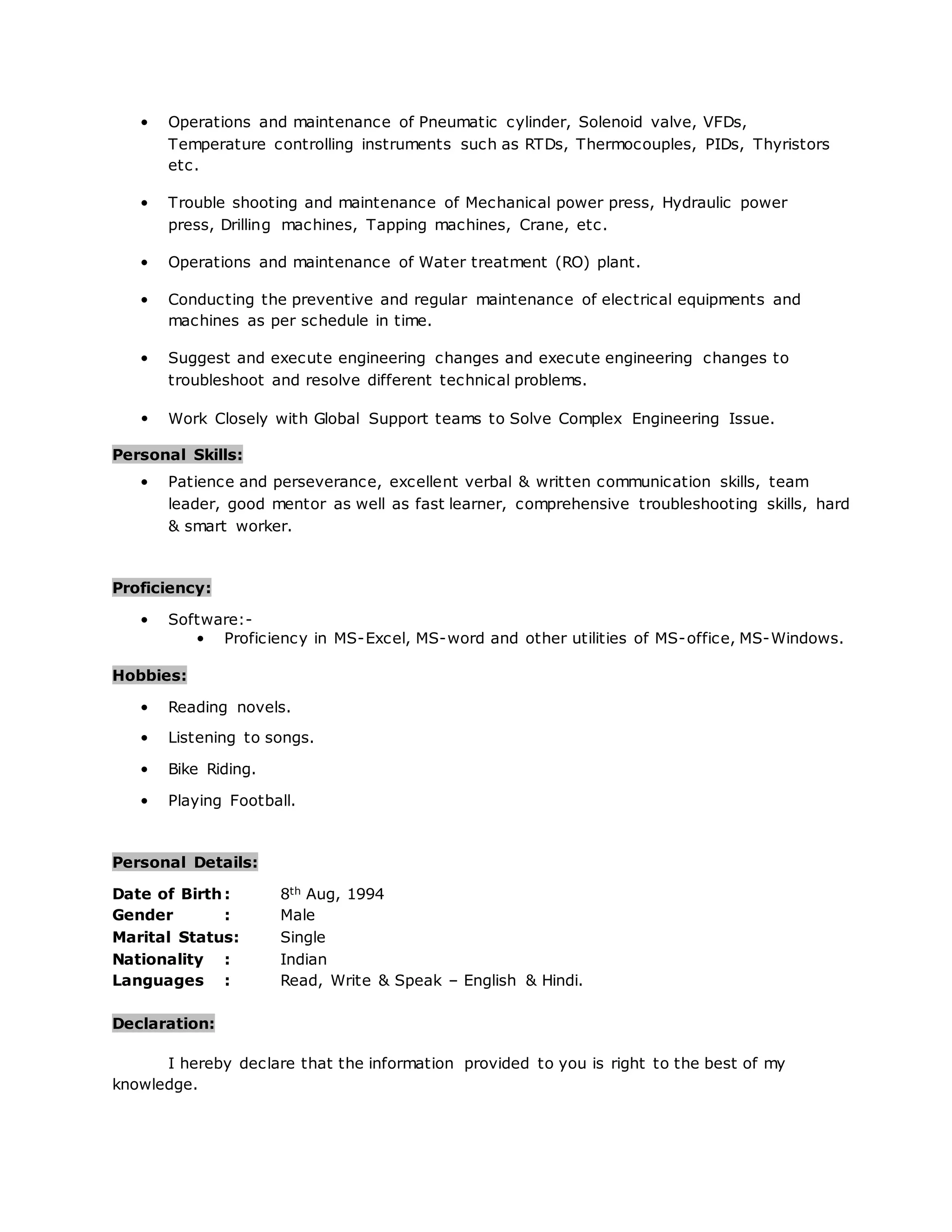 Deepesh Resume | DOCX