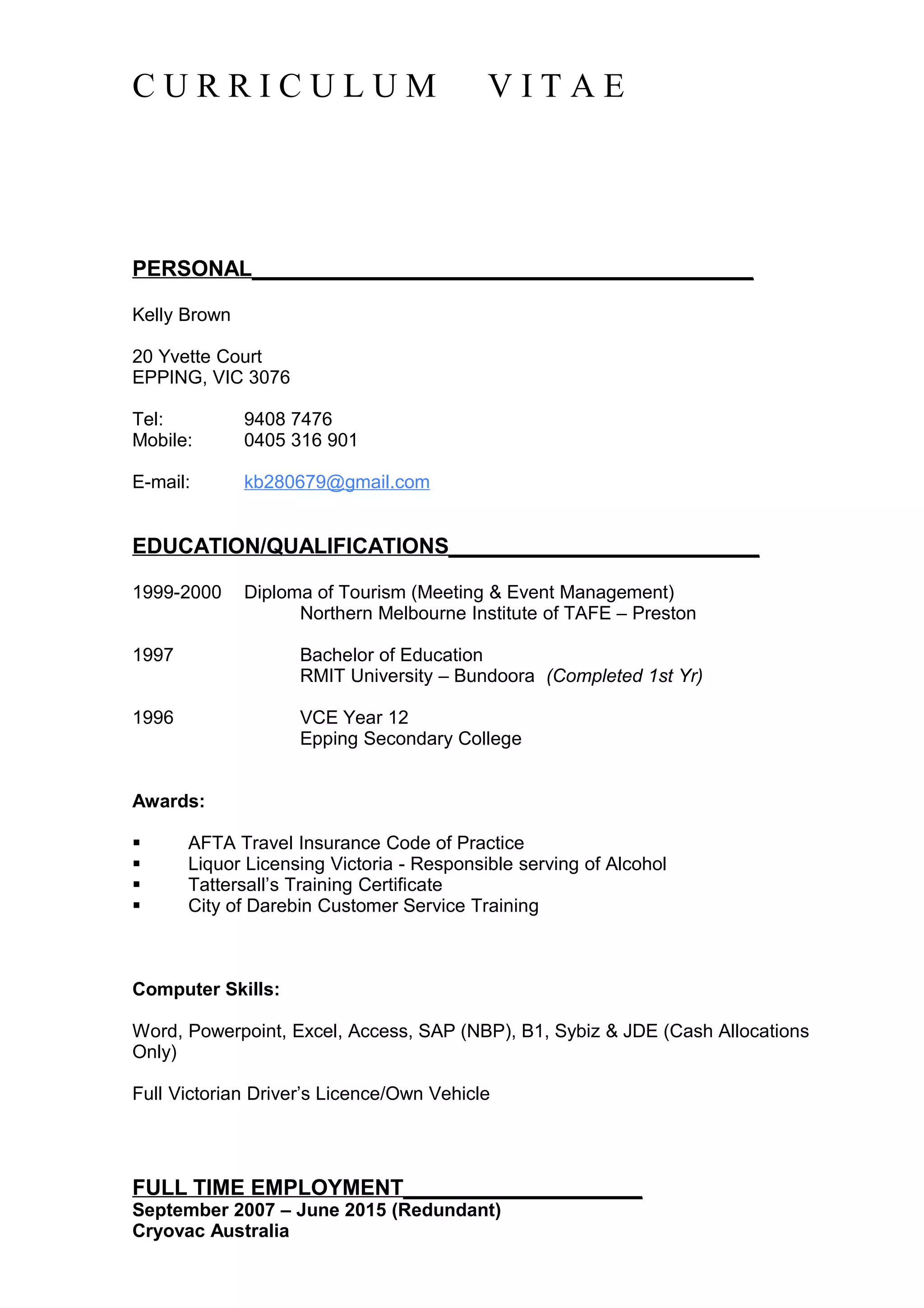 Kelly Johnson cv | PDF