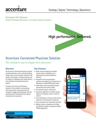 Accenture Connected Physician Solution | PDF