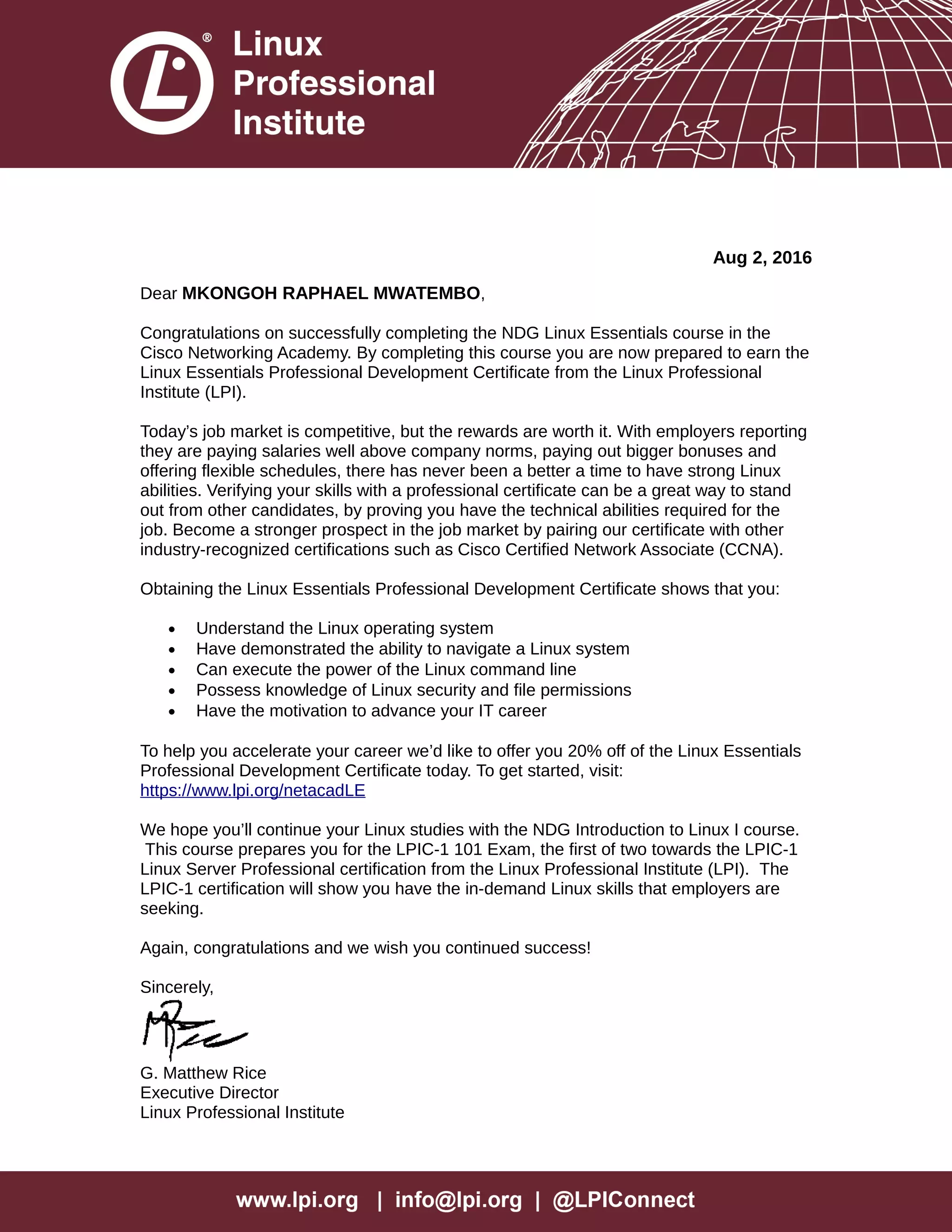 NDG Linux Essentials | PDF