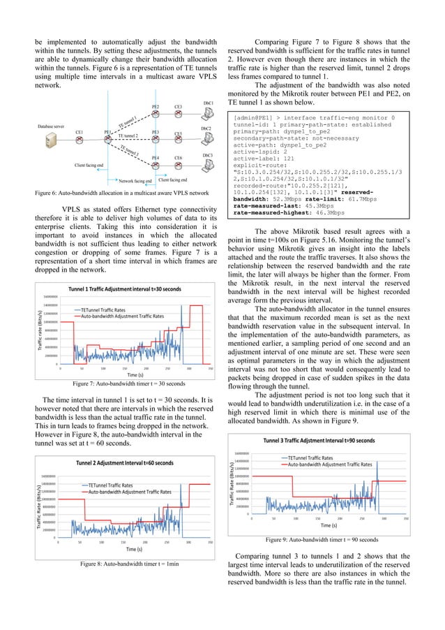 Auto-Bandwidth Allocation in Multicast Aware VPLS Netowrks | PDF