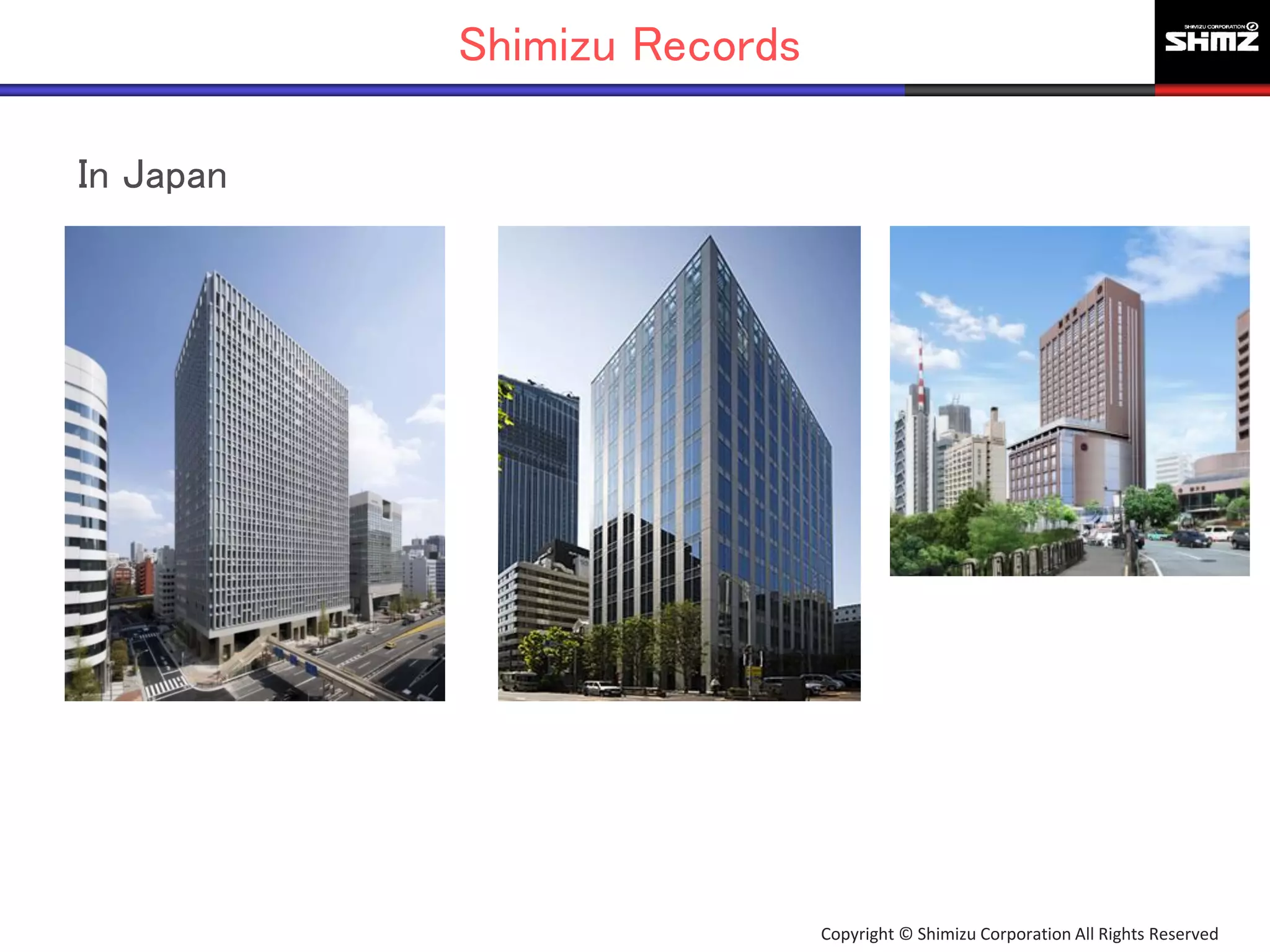 Shimizu Corporation - LEED Track Records | PDF