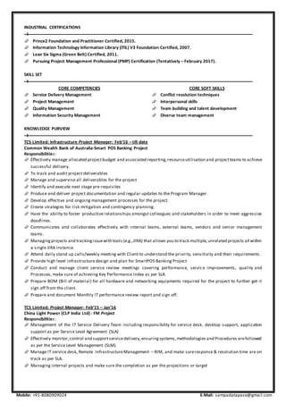 Sampada Tapase_Resume July'16 | PDF