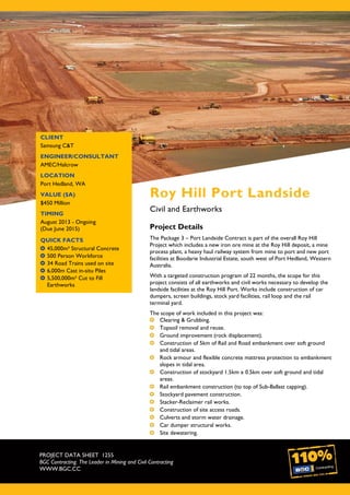 1255 - Roy Hill Port Landside | PDF