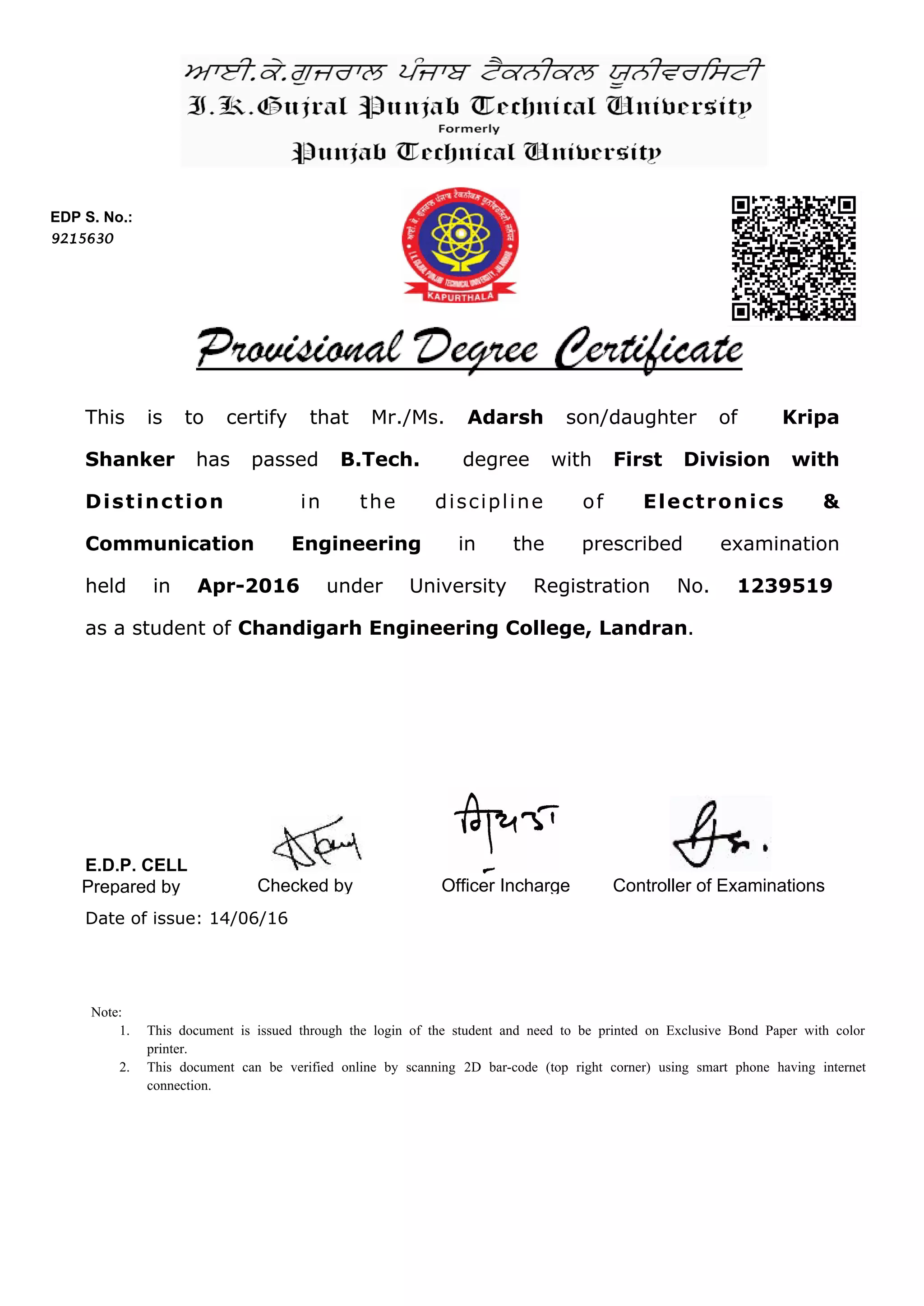 Bachelor's Certificate | PDF | Technology & Computing