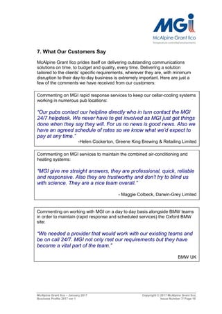 MGI_Business_Profile_2017 v1 | PDF