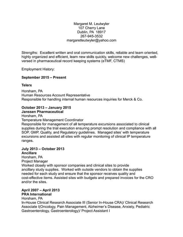 Resume - 01-18-2016 | RTF