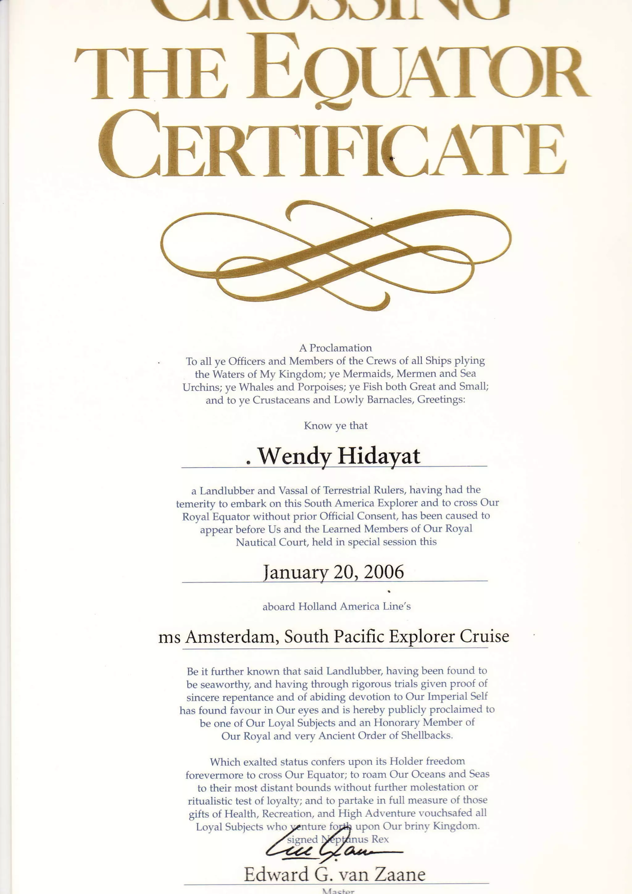 Crossing the Equator HAL | PDF
