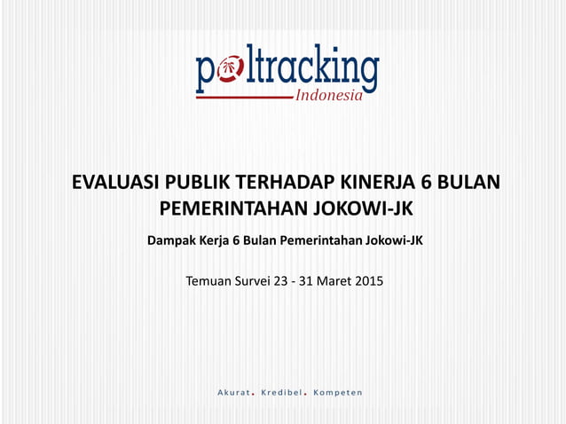 Laporan-Survei-Nasional-Evaluasi-Pemerintahan-Jokowi-JK(2) | PDF