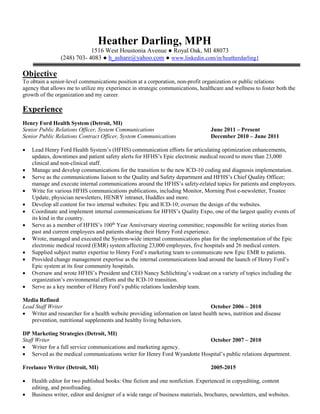 Heather Darling Resume | PDF